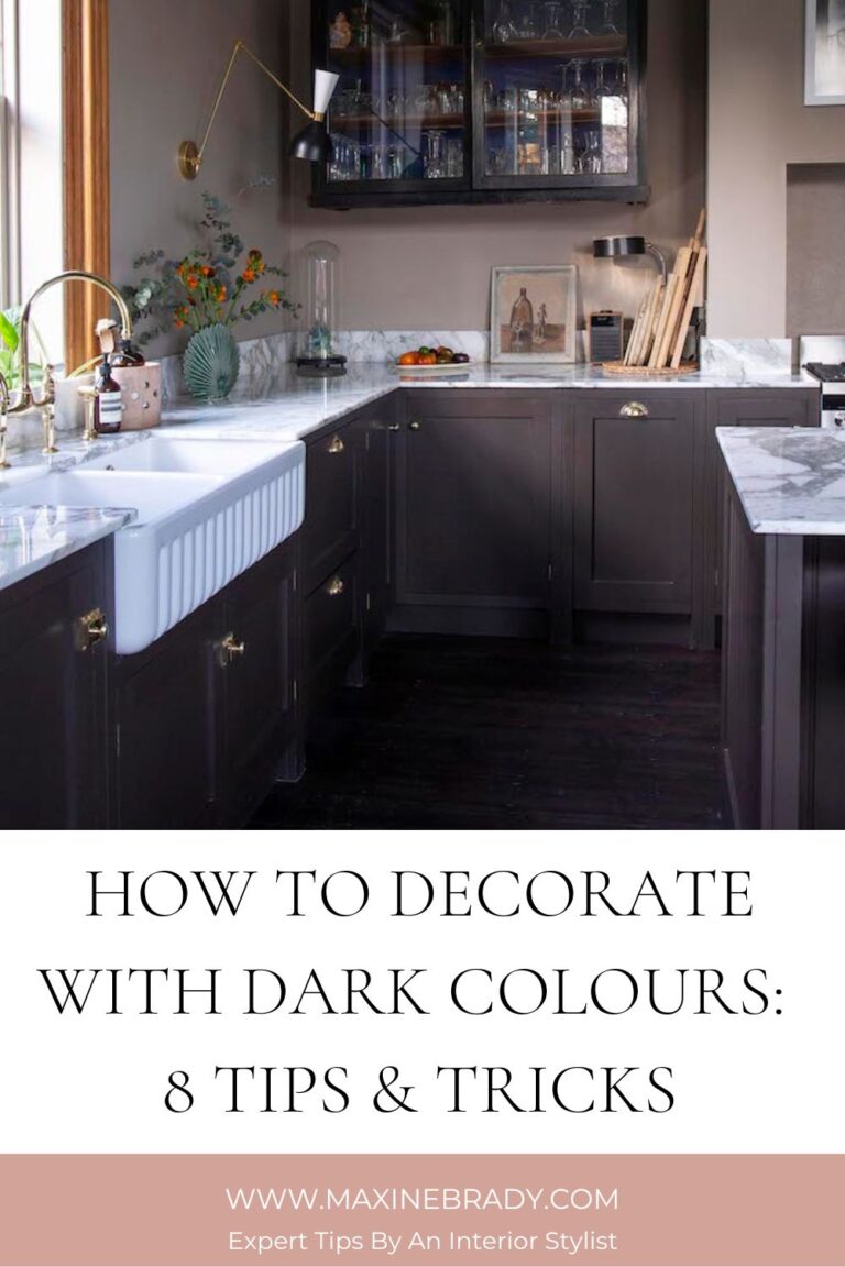 8 Expert Tips On How To Decorate With Dark Colours | Maxine Brady
